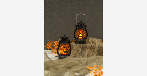 pumpkin halloween mini lantern , led halloween lantern , halloween led ...
