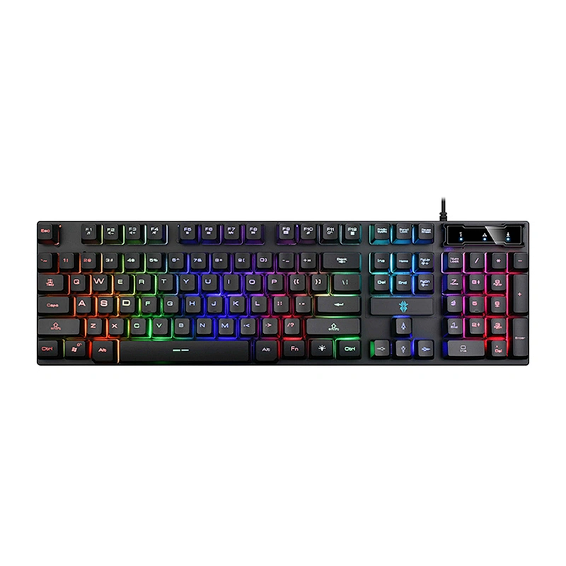 7 Colored Rainbow Backlit Gaming Membrane Keyboard ST-GKB8300 from ...