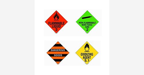 Dangerous goods sign ADR Labels
