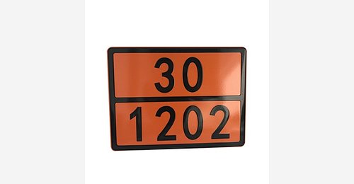 A.D.R board with letter embossed Embossed ADR Signs