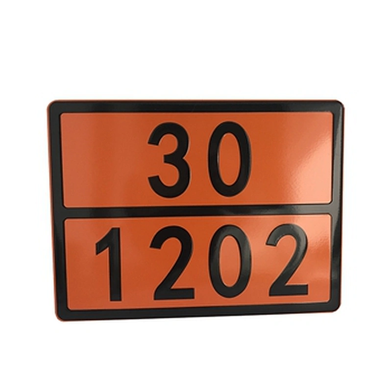 A.D.R board with letter embossed Embossed ADR Signs