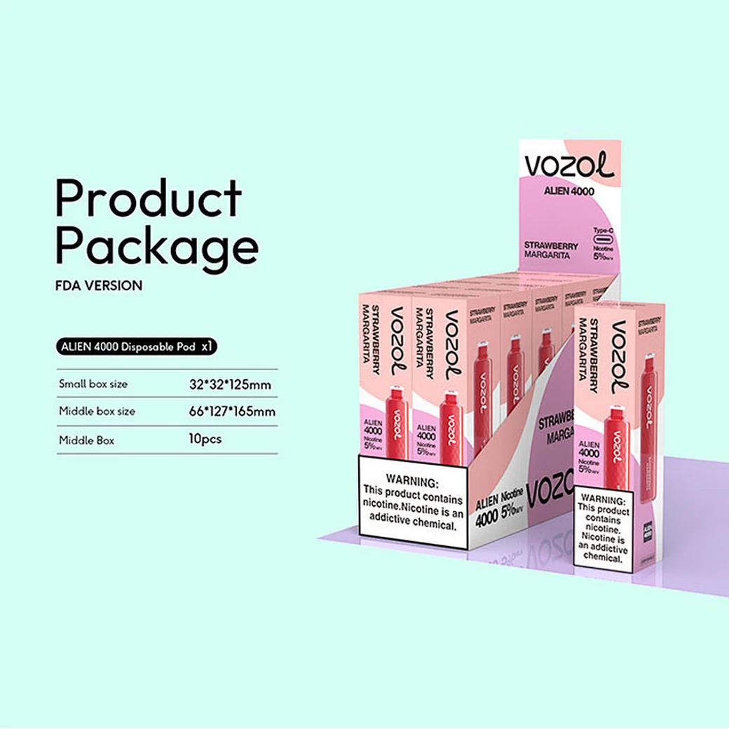 Vozol Alien 4000 Puffs Disposable Vape Pen