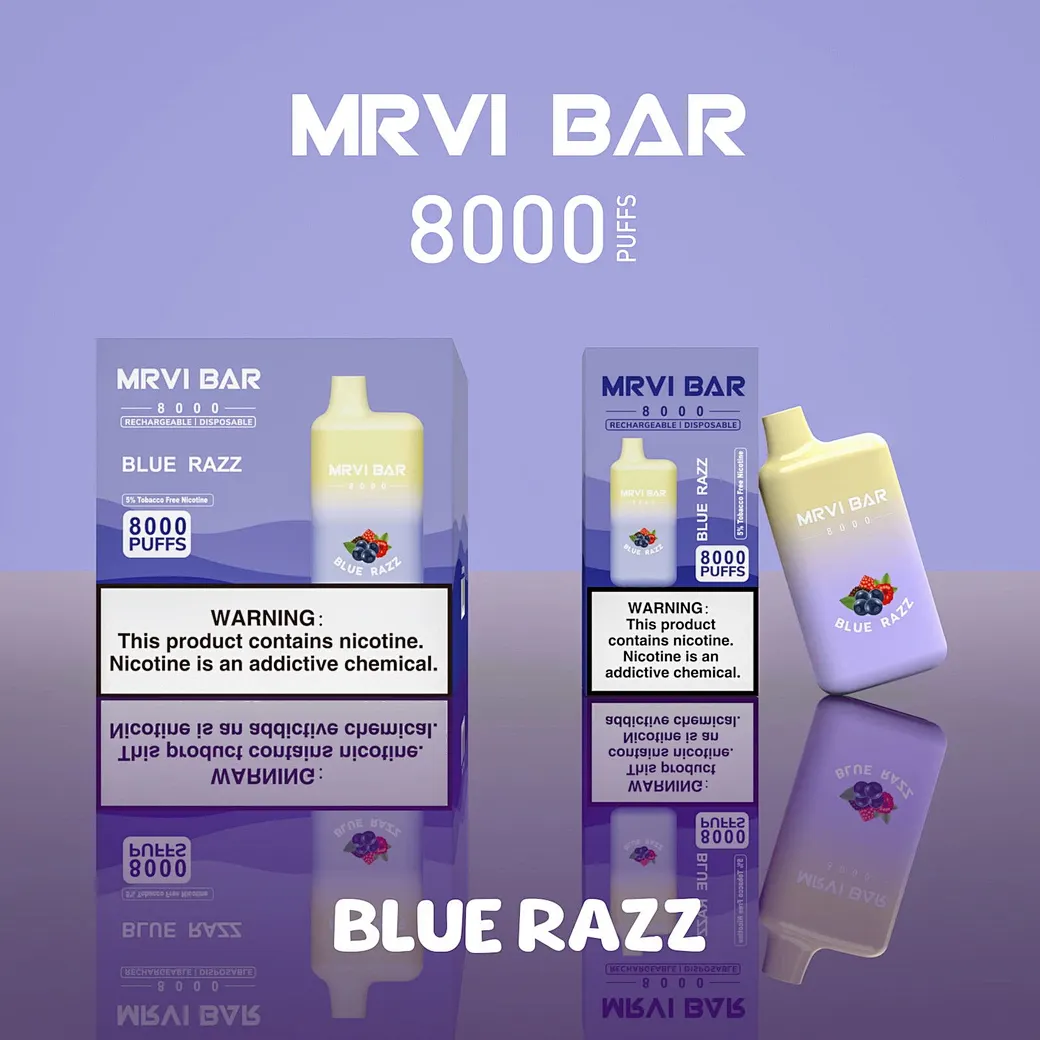 MRVI BAR MR8000 8000 Puff Disposable Vape - Versatile Rechargeable Vape