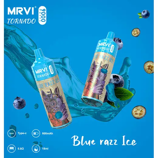 MRVI TORNADO 9000 Puff Disposable Vape - Extended-Use Rechargeable Vape