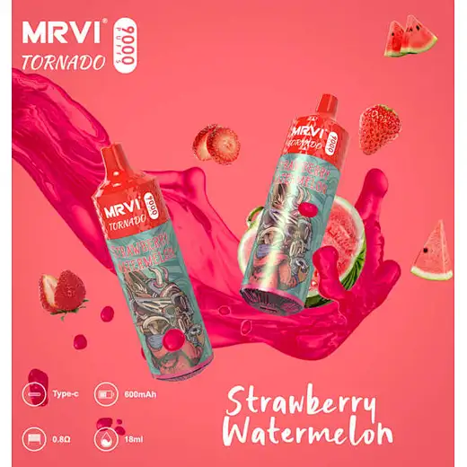 MRVI TORNADO 9000 Puff Disposable Vape - Extended-Use Rechargeable Vape