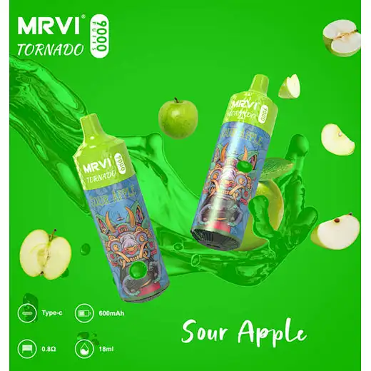 MRVI TORNADO 9000 Puff Disposable Vape - Extended-Use Rechargeable Vape