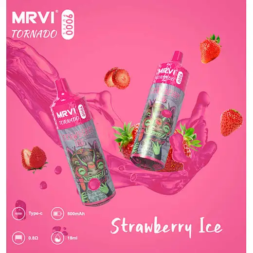 MRVI TORNADO 9000 Puff Disposable Vape - Extended-Use Rechargeable Vape
