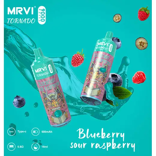 MRVI TORNADO 9000 Puff Disposable Vape - Extended-Use Rechargeable Vape
