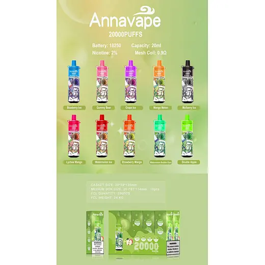 Annavape 20000 Puff Disposable Vape | Premium E-Cigarette with 10 ...