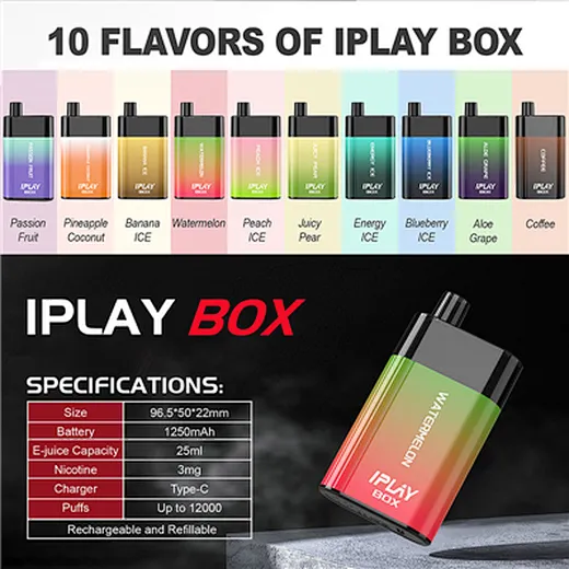 Iplay12000 puff disposable vape