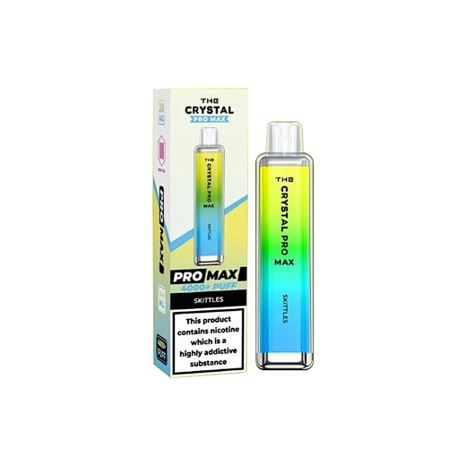 The crystal pro max 4000 puff disposable vape