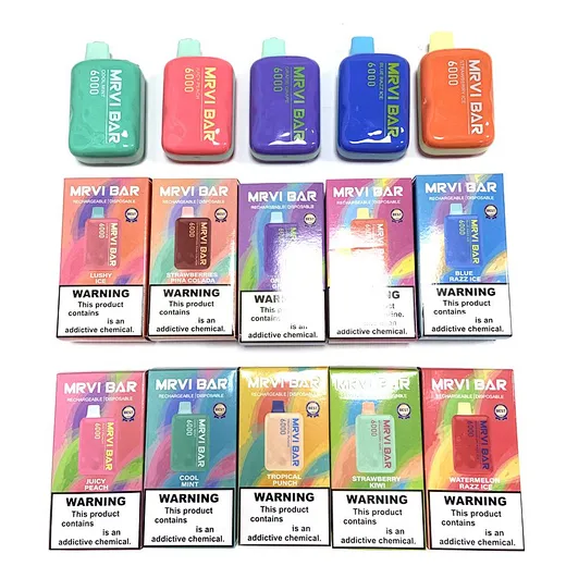 MRVI BAR MR6000 Puff Disposable Vape - Long-Lasting Rechargeable Vape
