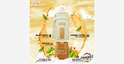 ALADDIN ENJOY MORE , Disposable Vape , 9000 Puffs - Baish Limited