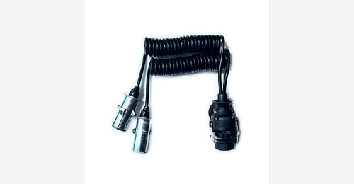 15 Pin to 7Pin NS Type Trailer Spiral Wire Assembly , two wire trailer ...