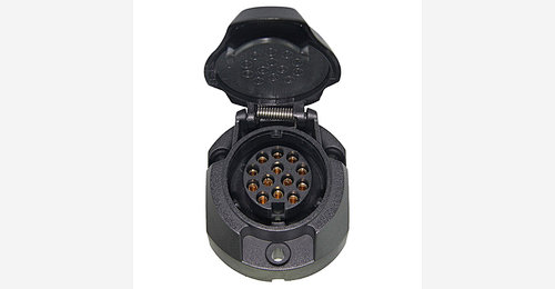 TS01A 13pin 12v Nylon Trailer Socket Weatherproof , trailer pin ...