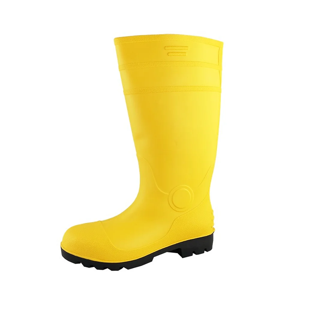 Reusable Waterproof PVC rainboots/Yellow rubber boots