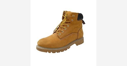 Nubuck leather rubber sole/Safety boots builders warehouse