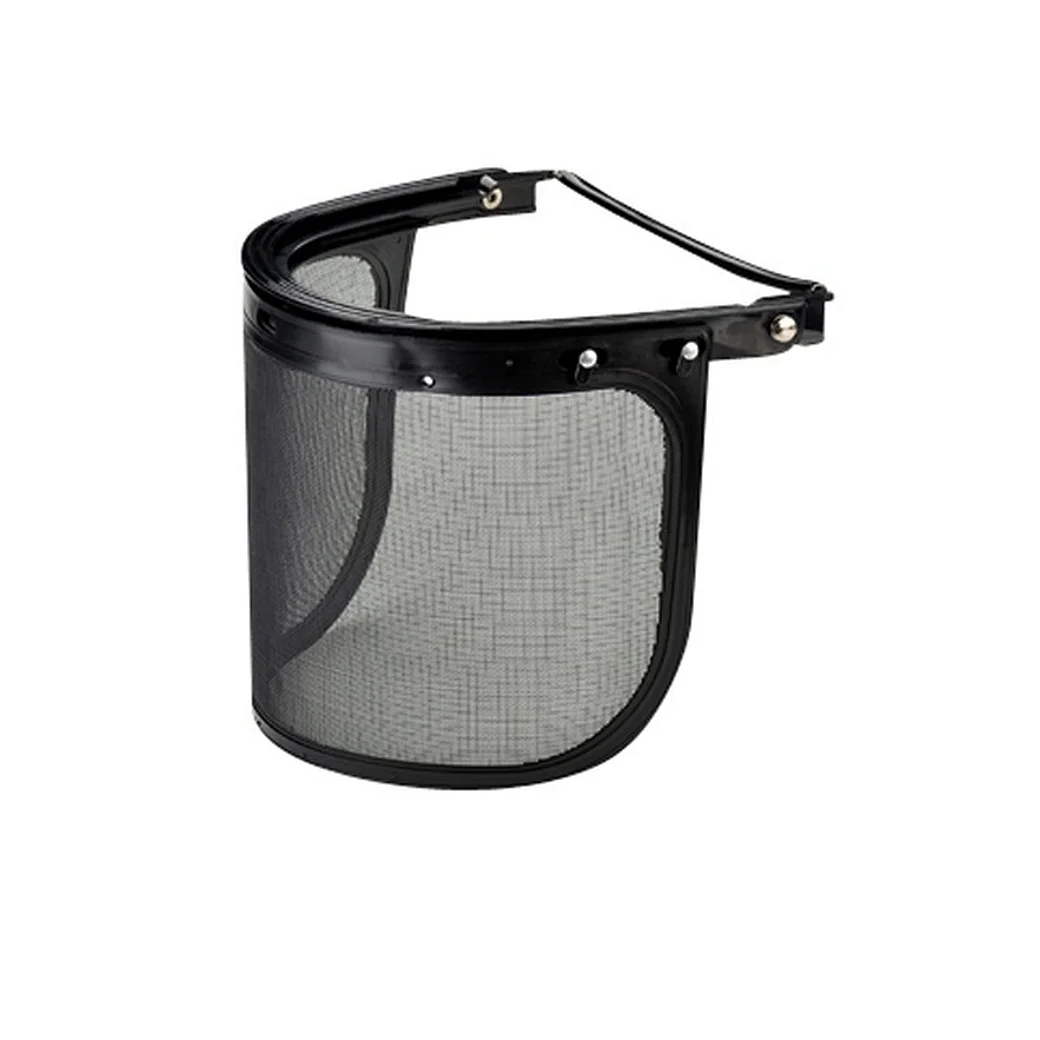 Mesh face protector/ Facial visor against flying wood chips
