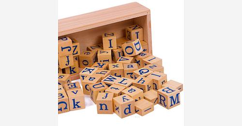 small wooden alphabet blocks|leemoland.com