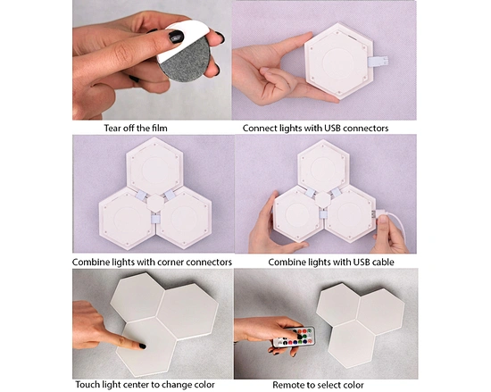 LED Hexagon Light
