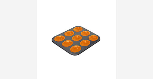 Silicone with Metal Frame | 9Cup Shelly Pan - Bright Master